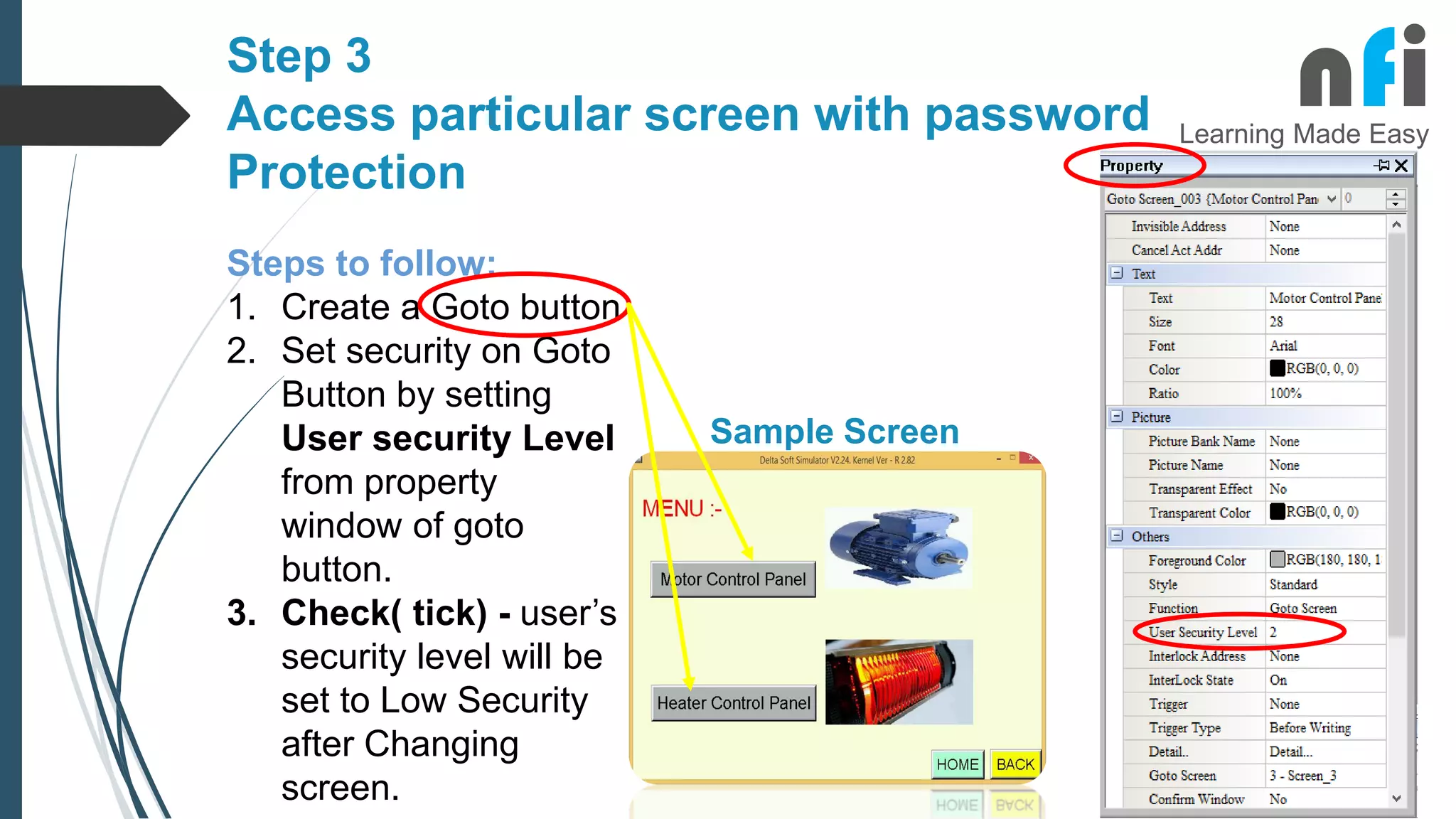 Hmi password protection | PDF