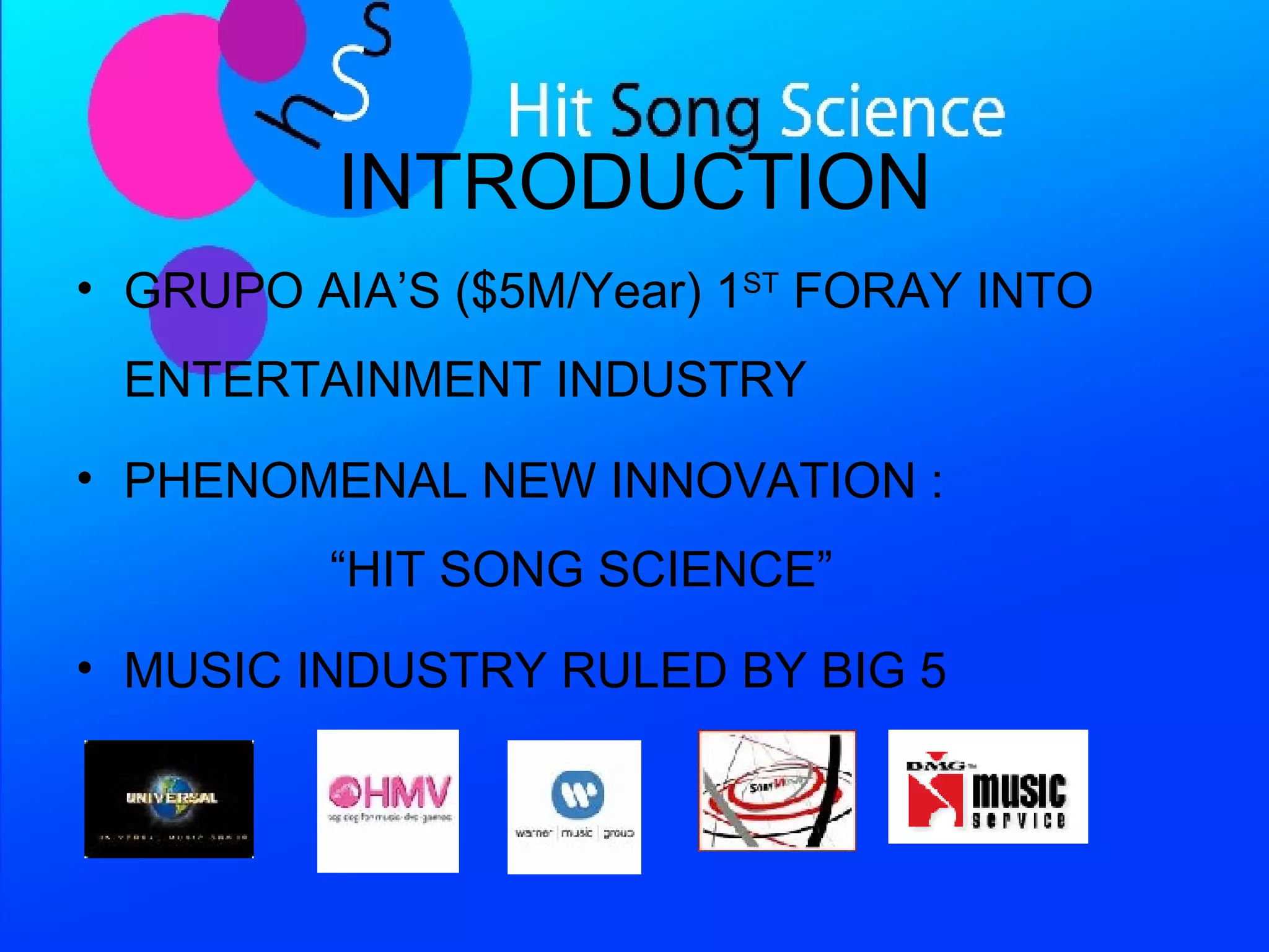 HMI Polyphonic HIT SONG SCIENCE Recommendations | PPT | Business ...