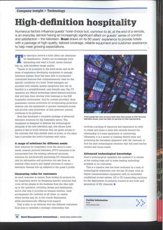 High-definition hospitality | PDF