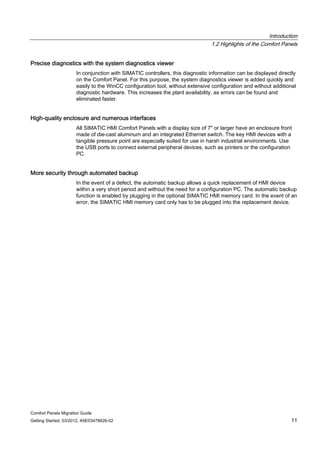 Hmi comfort panels_migration_instructions_en-us_en-us | PDF