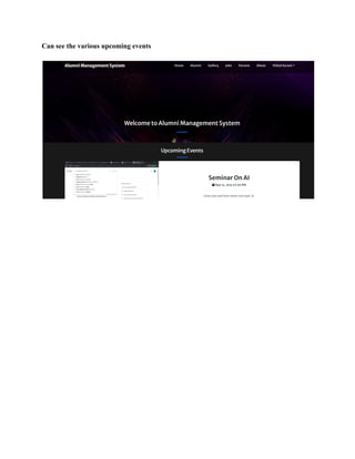 Alumni Management System | PDF