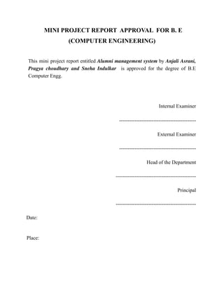 Alumni Management System | PDF