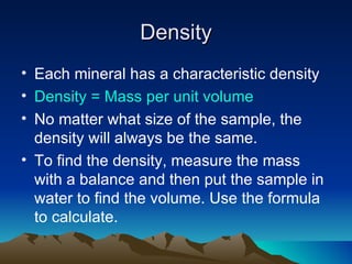 Identifying Minerals | PPT