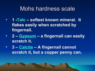 Identifying Minerals | PPT