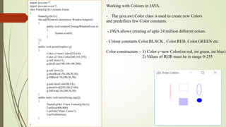Colours and Menus - HMI Presentation | PPT