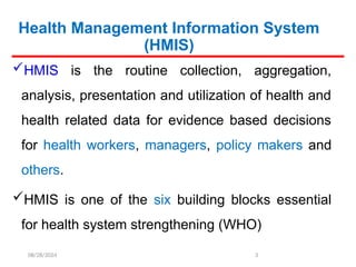 Health management information system in health | PPT