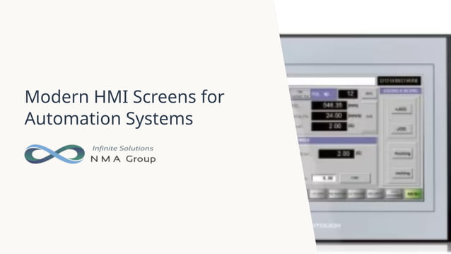 Modern HMI Screens for Automation Systems | PPTX