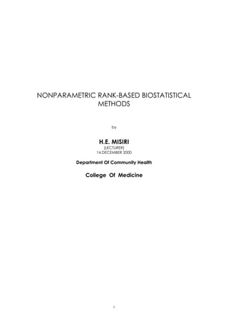 Hmisiri nonparametrics book | PDF