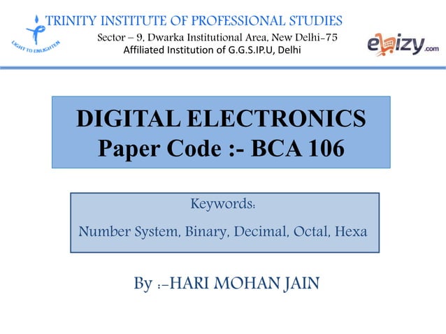 DIGITAL ELECTRONICS- Number System | PPTX | Computing | Technology ...
