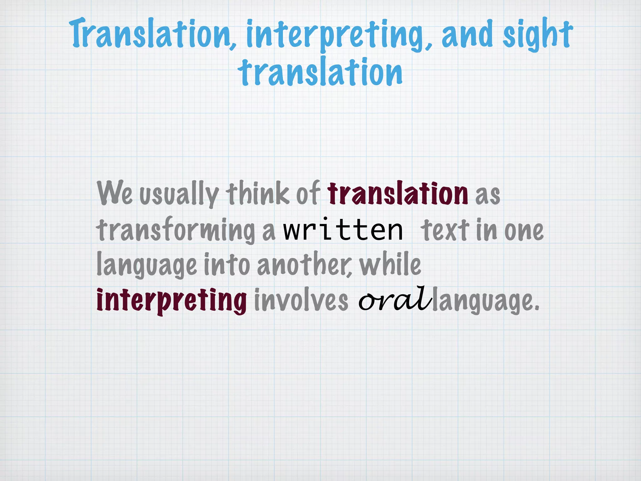 Sight translation | PDF