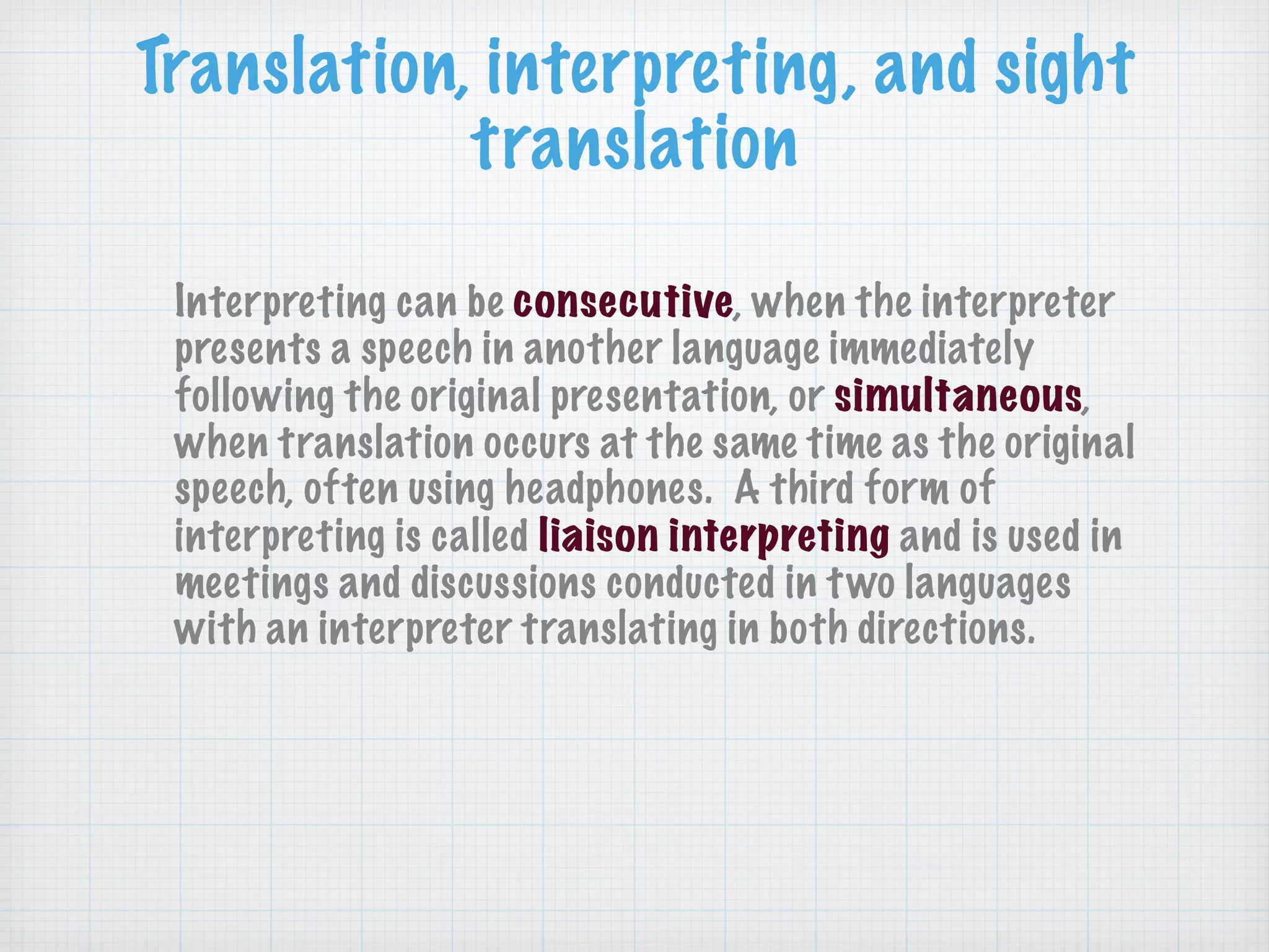 Sight translation | PDF