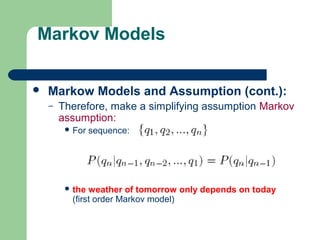 Hidden markov model ppt | PPT