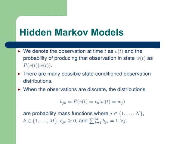 Hidden markov model ppt