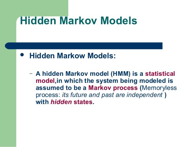 Hidden markov model ppt
