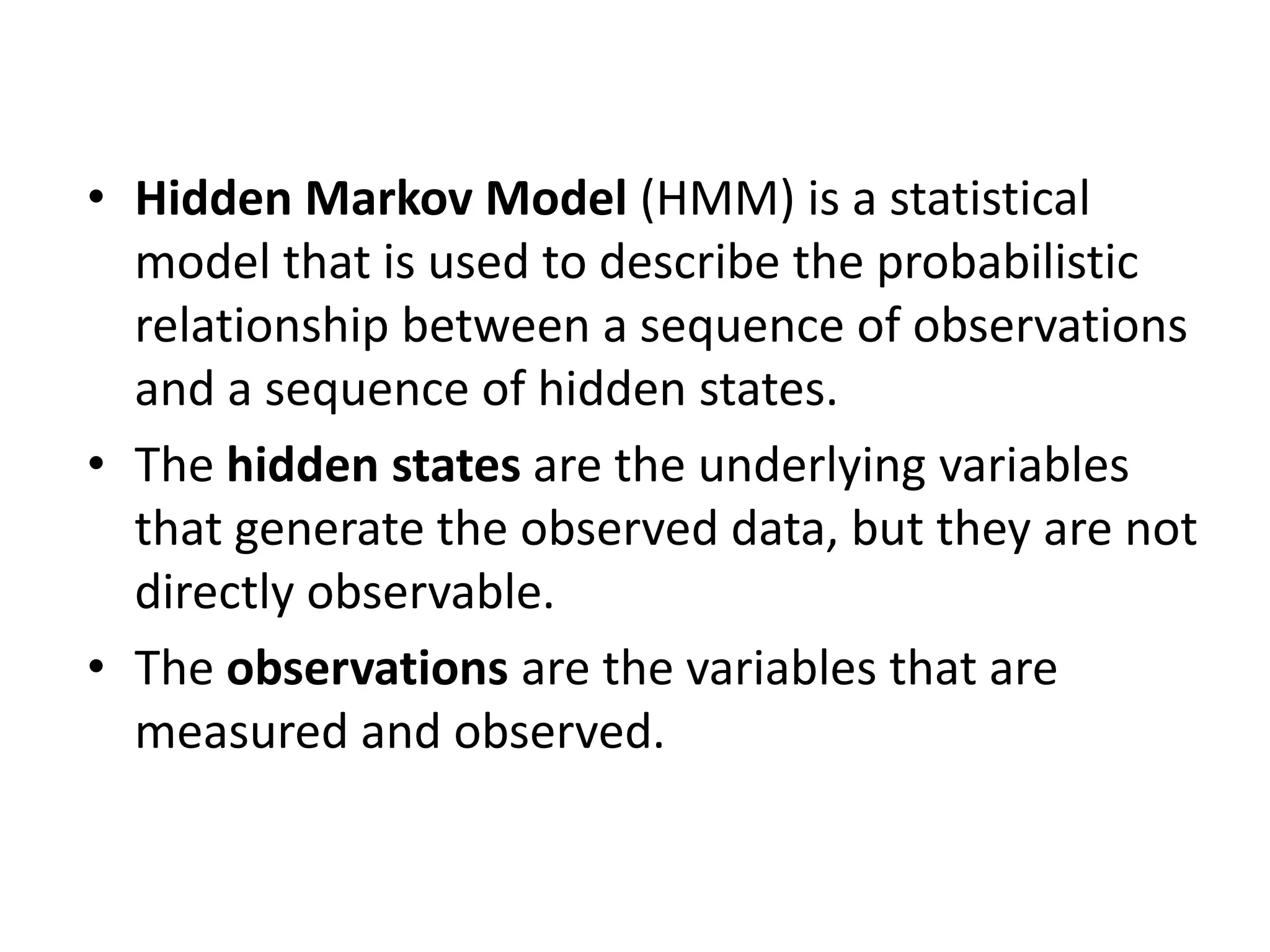 hidden markov model presentation best resources | PPTX