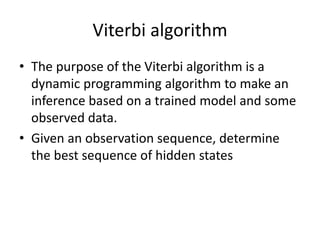 hidden markov model presentation best resources | PPTX