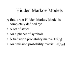 Hidden Markov Modelling for hYdrological Applicationsssssssss | PPT