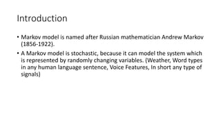 Hidden Markov Model paper presentation | PPTX