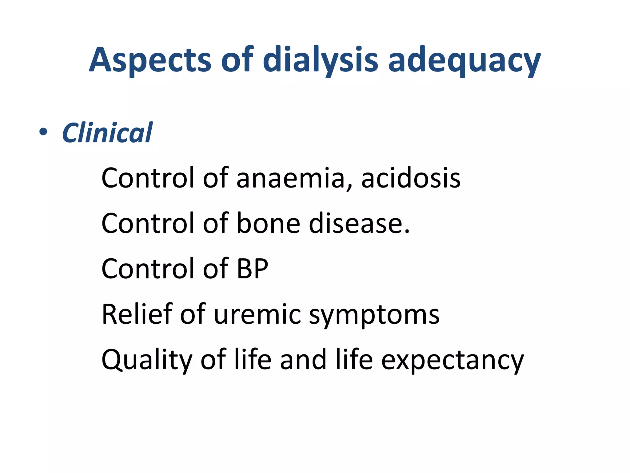 ADEQUACY OF HEMODIALYSIS | PPTX