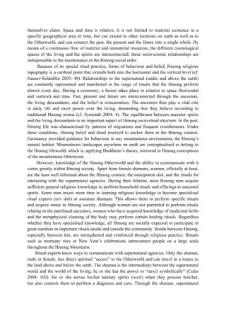 Hmong Cosmological Spaces And Religious Practices | PDF