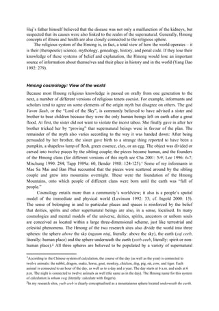 Hmong Cosmological Spaces And Religious Practices | PDF