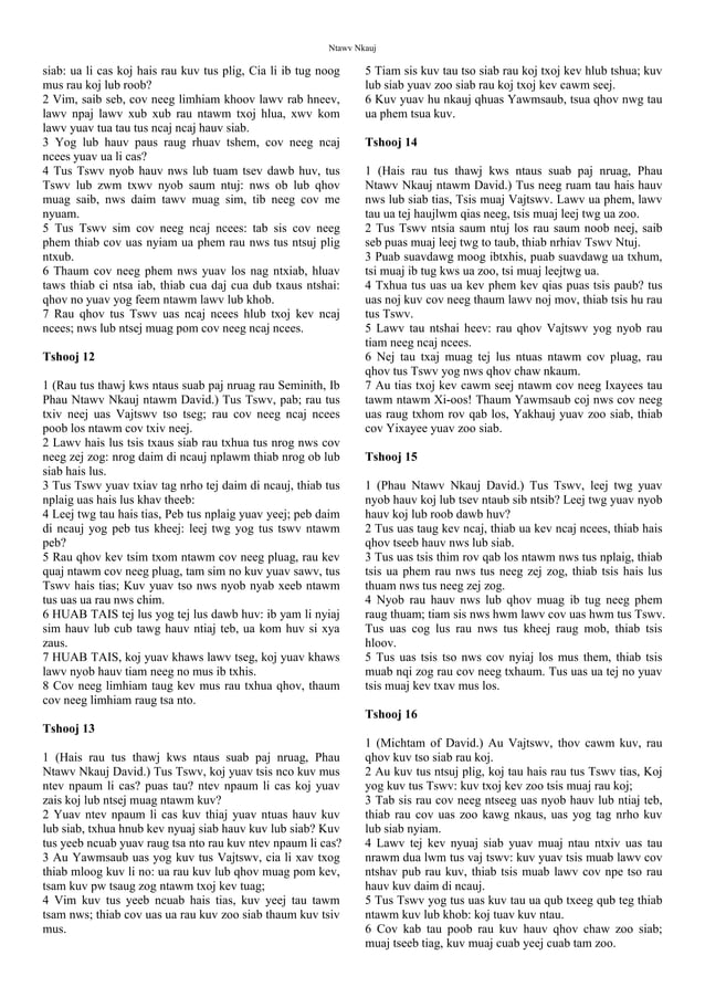 Hmong Daw - The Book of Psalms - Google Cloud Translation.pdf