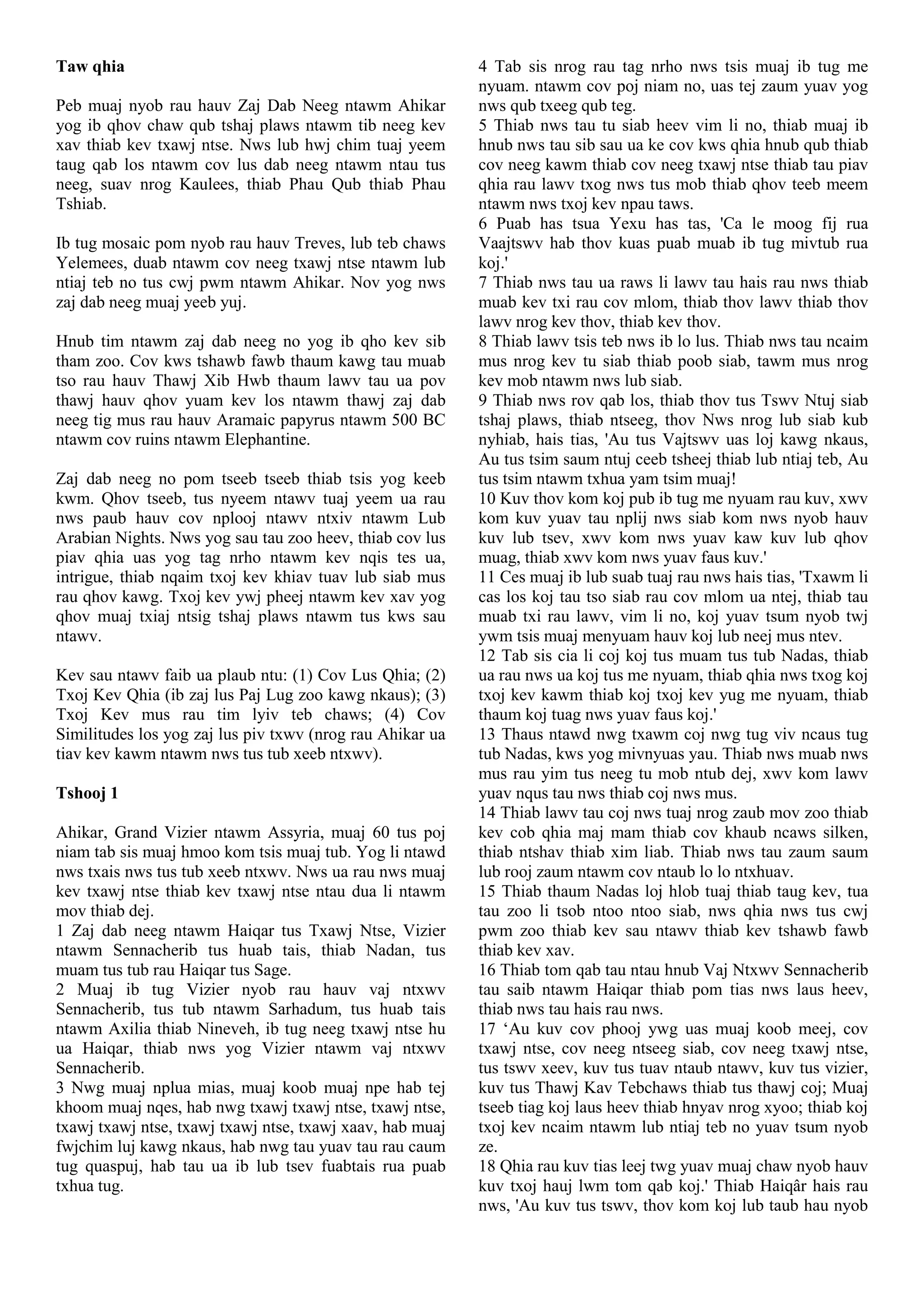 Hmong Daw - The Story of Ahikar the Grand Vizier of Assyria.pdf