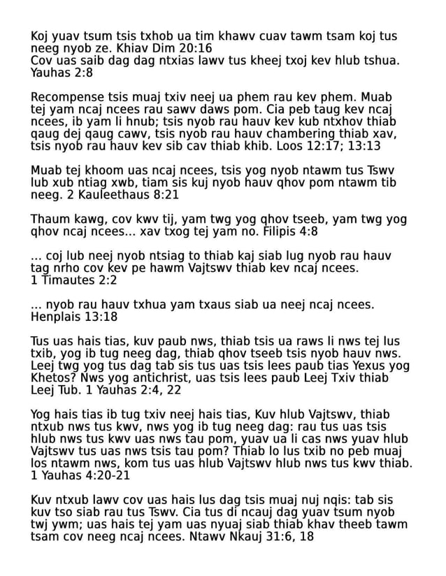 Hmong Daw Honesty Tract.pdf | Religion & Spirituality