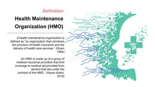 HMOs and PPOs in USA (Healthcare Management Functions) | PPTX
