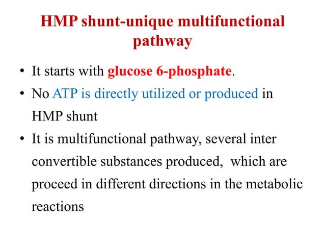 HMP shunt | PPT
