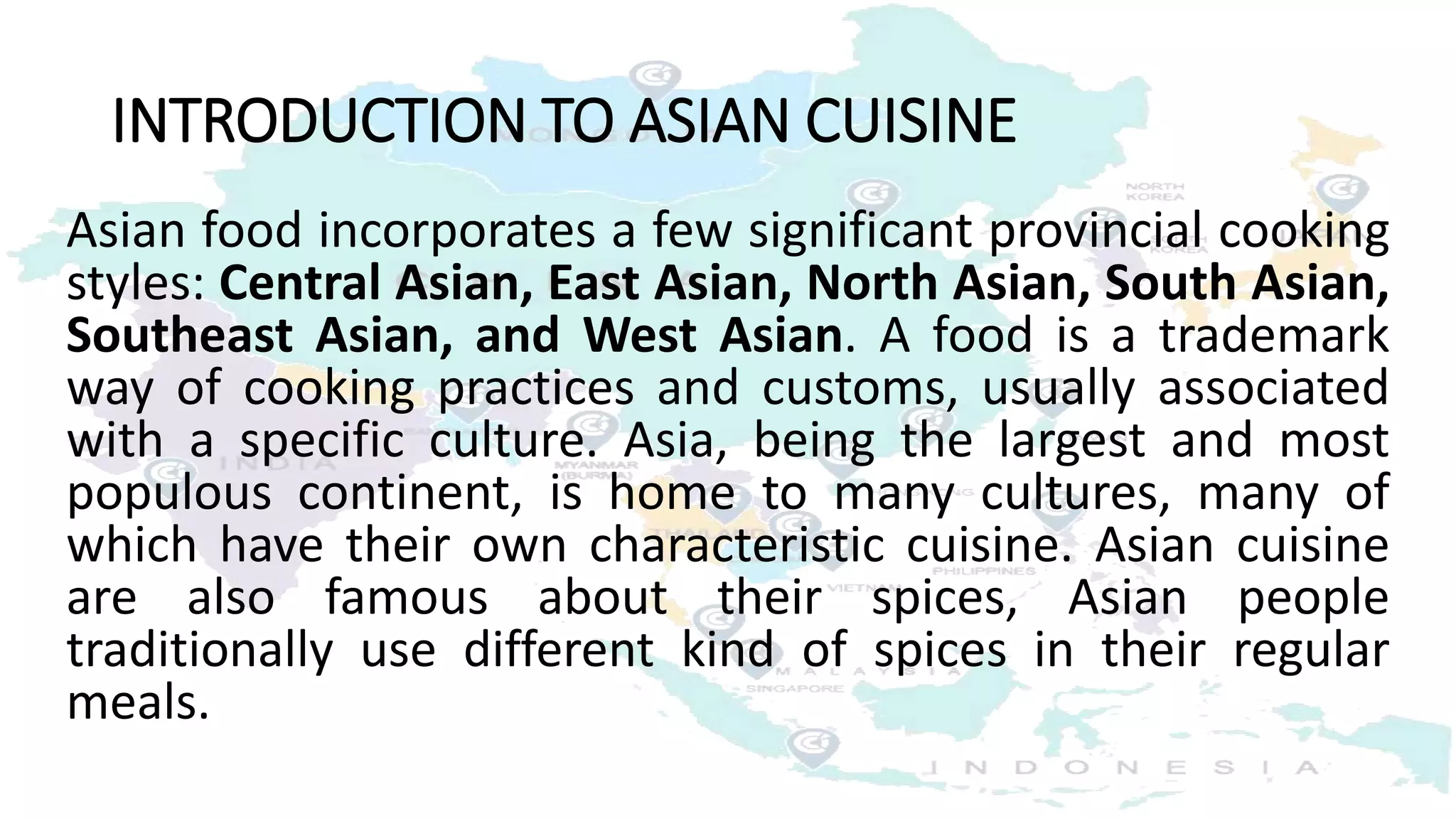 HMPE 3- LESSON 1- Introduction to Asian Cuisine | PPTX