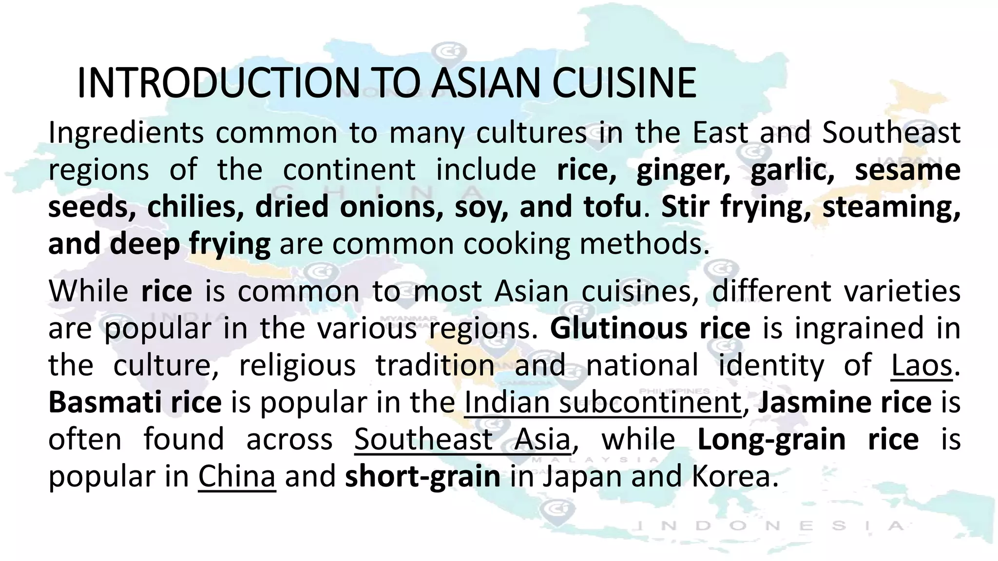 HMPE 3- LESSON 1- Introduction to Asian Cuisine | PPTX