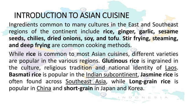 HMPE 3- LESSON 1- Introduction to Asian Cuisine | PPTX