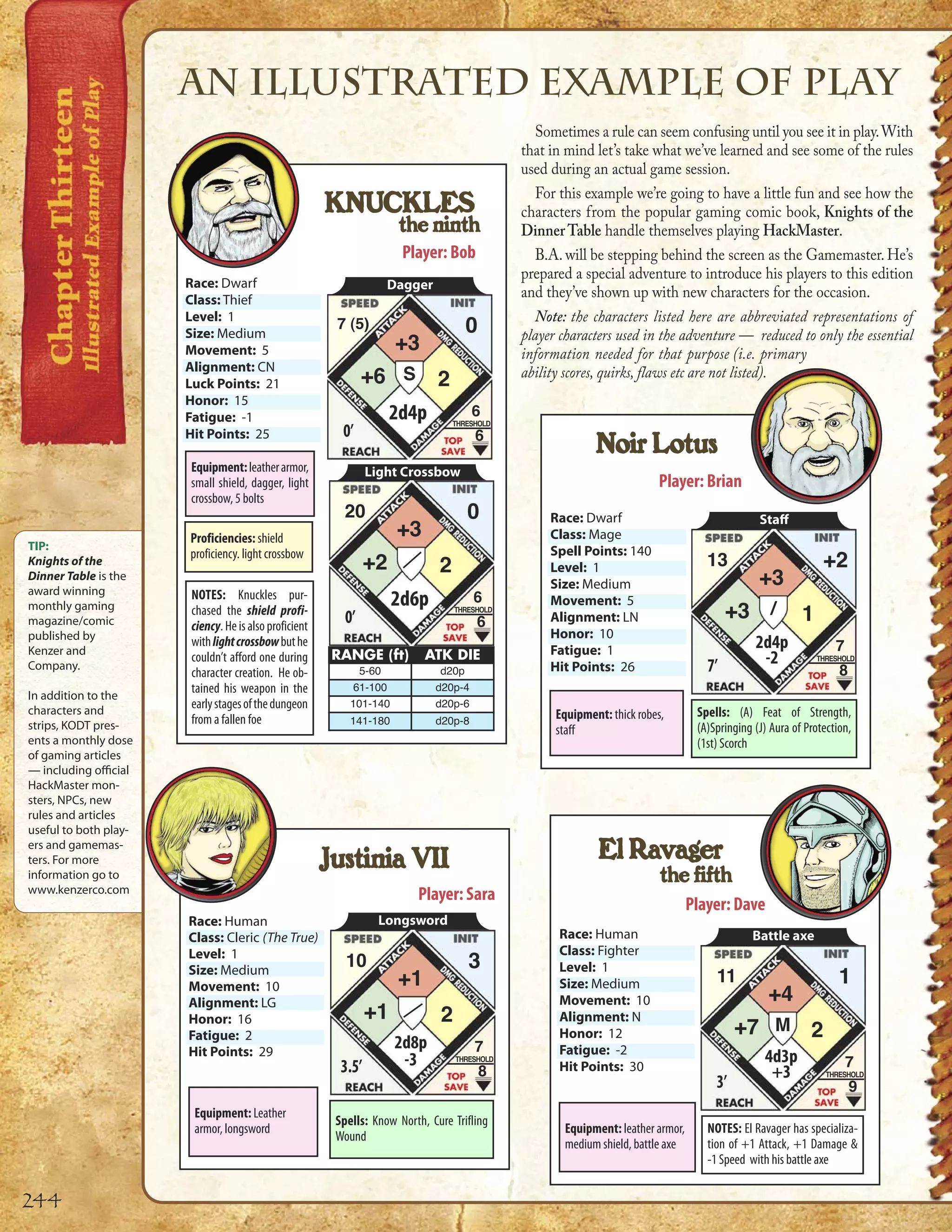 Hackmaster Player's Handbook: Illustrated Example of Play | PDF