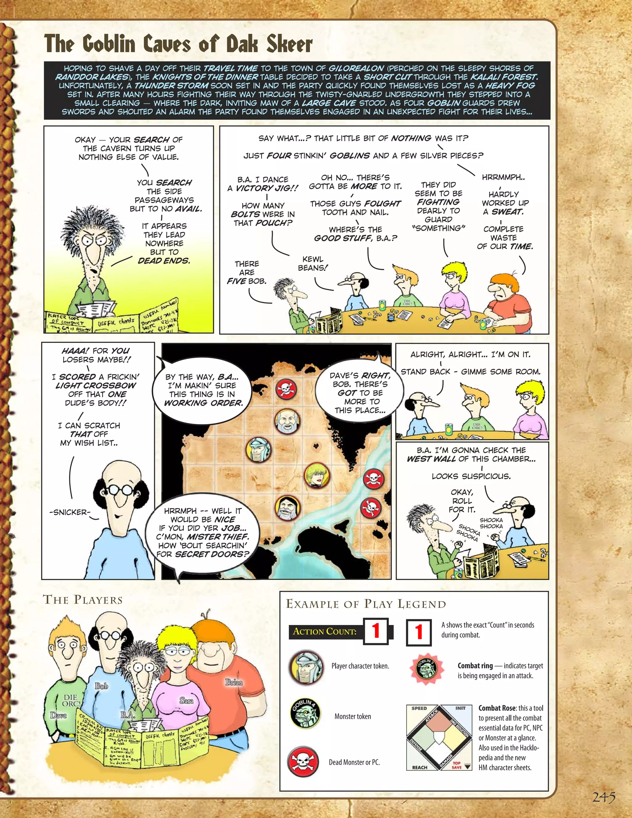 Hackmaster Player's Handbook: Illustrated Example of Play | PDF