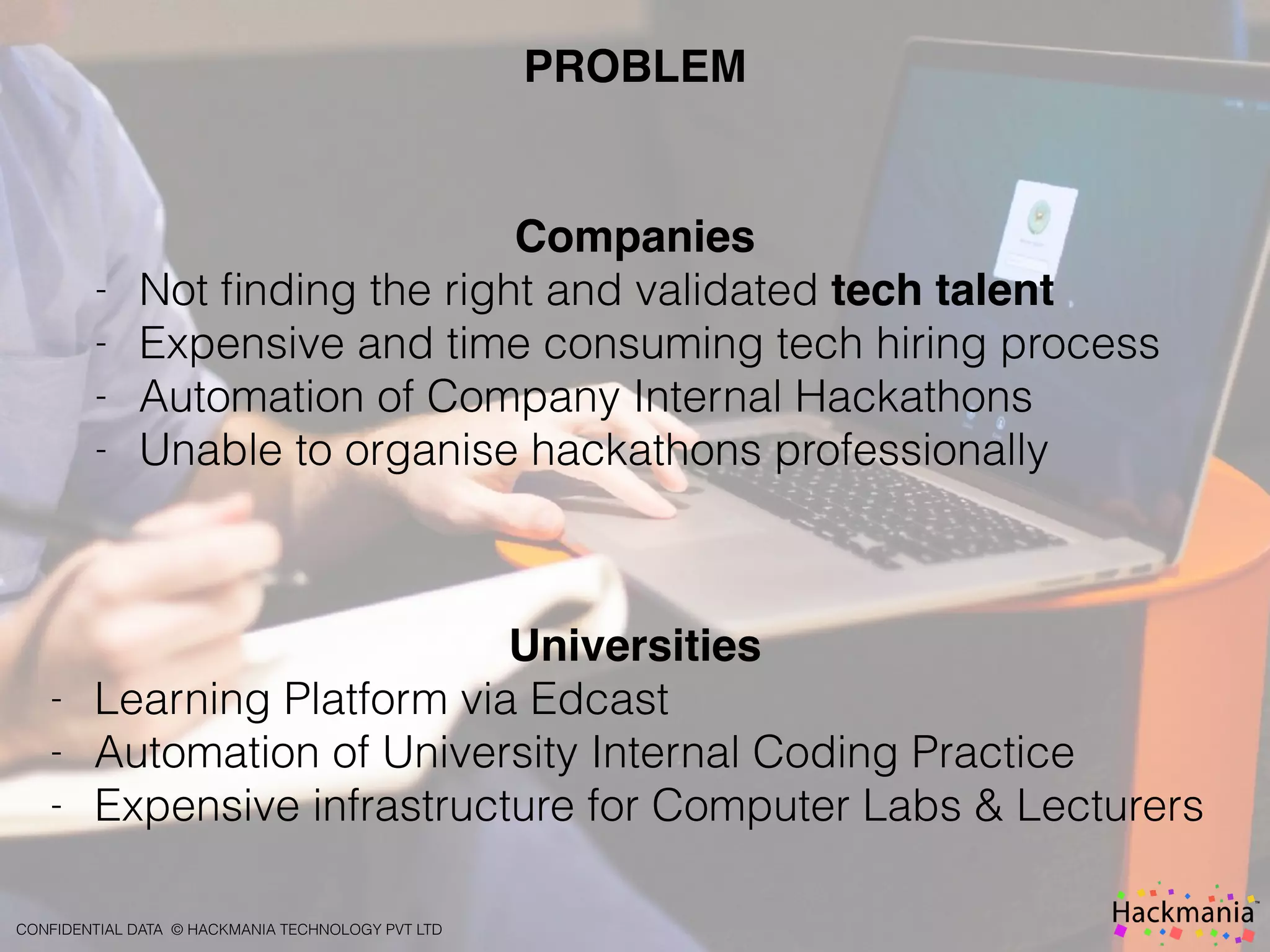 Hackmania Pitch Deck | PPT