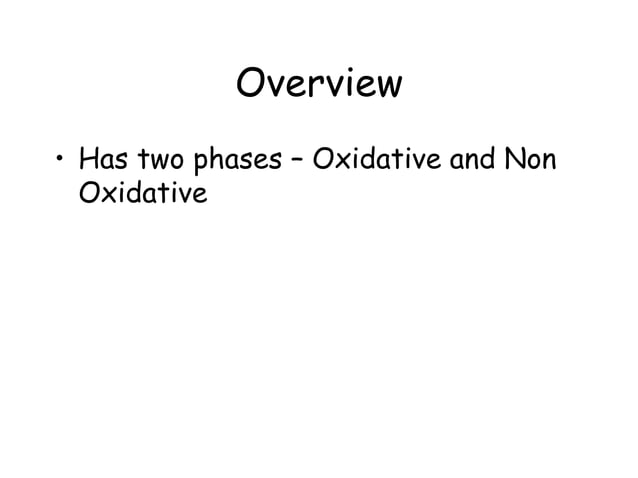 Hexose Monophosphate Shunt Pathway - HMP Pathway | PPT | Endocrine and ...