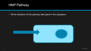 HMP pathway and its significance. Biochemistry. pptx | PPTX