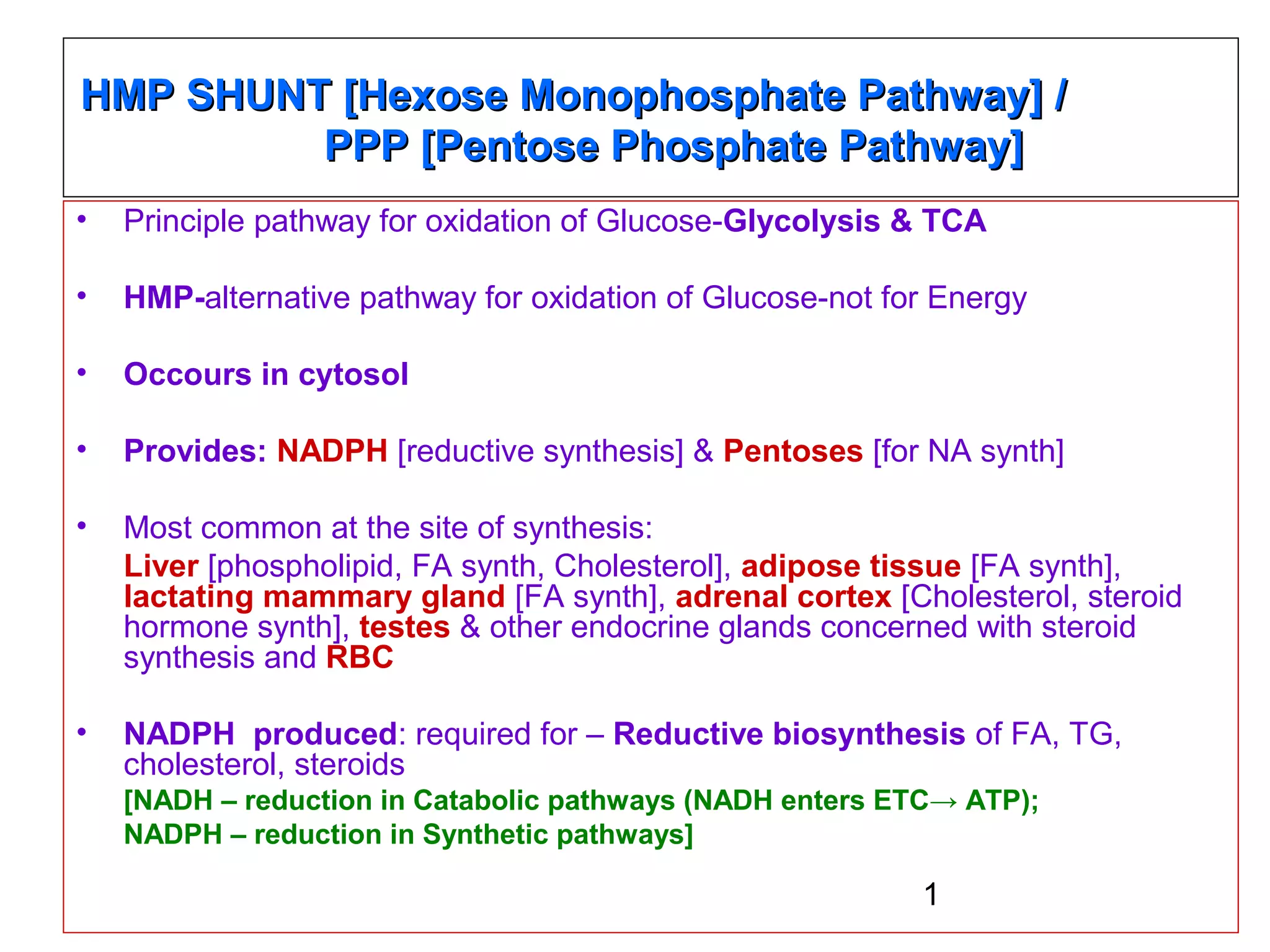 Hmp shunt | PPT