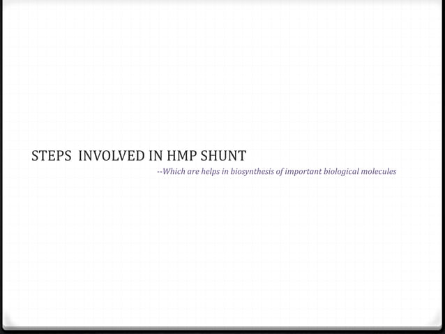 Hmp shunt | PPT