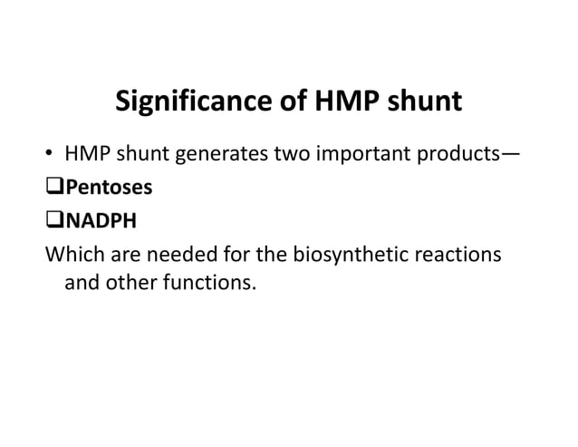 HMP Shunt | Hexose Monophosphate Pathway | Pentose Phosphate Pathway ...