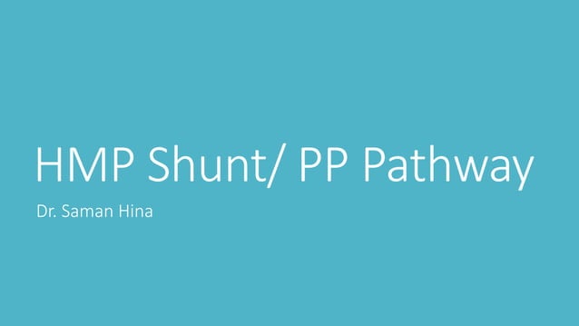 Pentose Phosphate Pathway, hmp Shunt | PPTX
