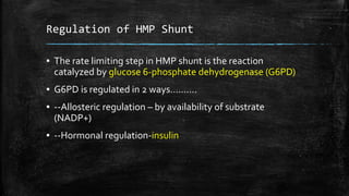 HMP SHUNT(HEXOSE MONOPHOSEPHATE PATHWAY) | PPT