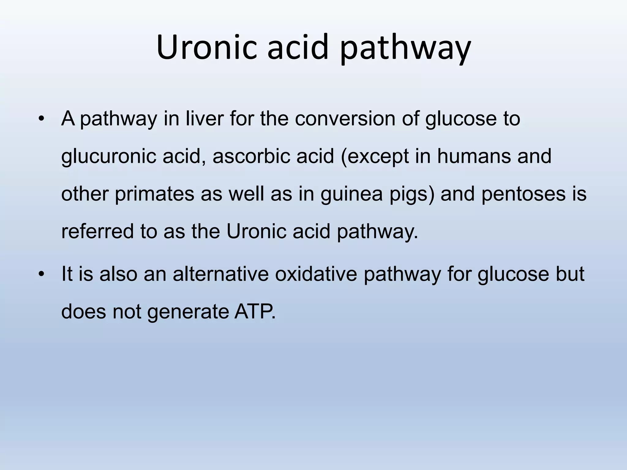 HMP Shunt & Uronic Acid PAthway | PPTX