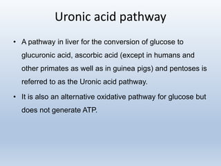 HMP Shunt & Uronic Acid PAthway | PPTX