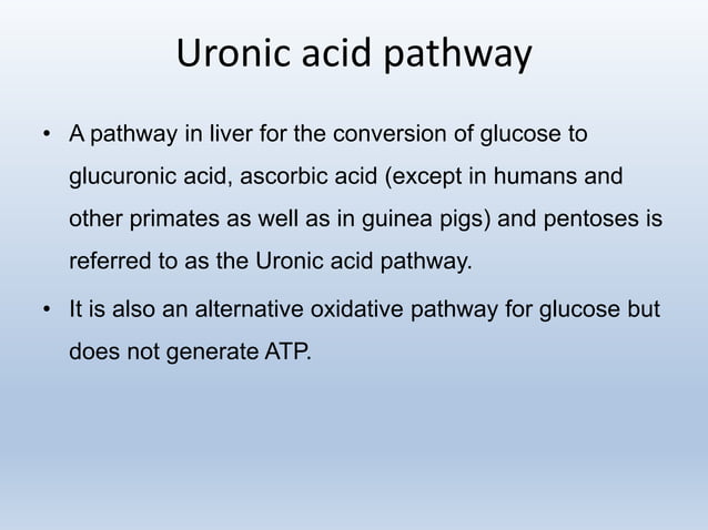 HMP Shunt & Uronic Acid PAthway | PPTX