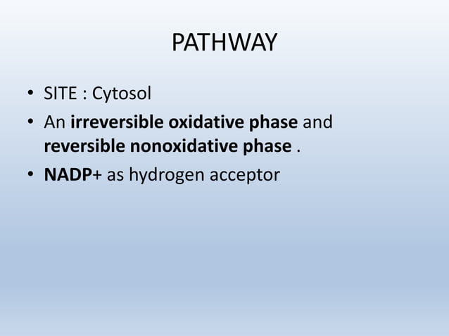 HMP Shunt & Uronic Acid PAthway | PPTX