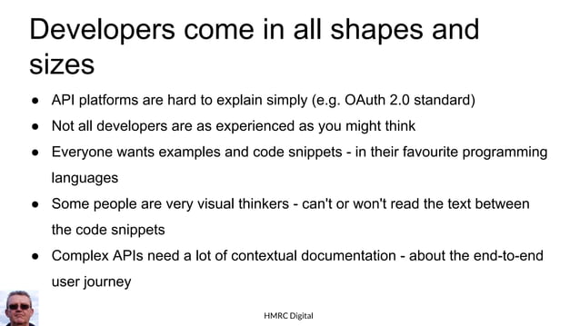 HMRC Developer Hub – an Experience Report | PPT