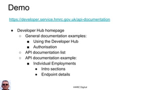 HMRC Developer Hub – an Experience Report | PPT