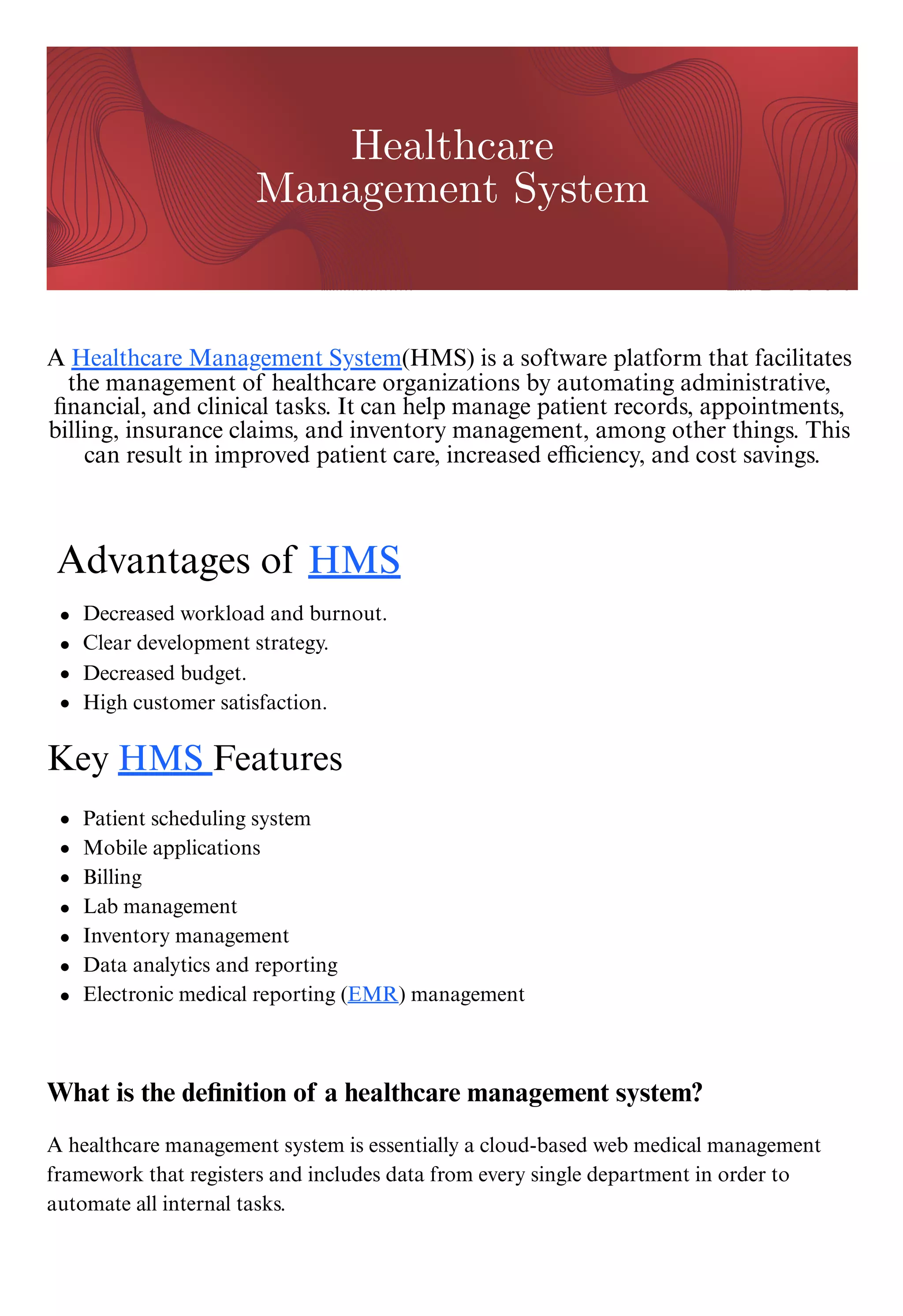 Healthcare Management System | Grapes IDMR Modules | HMS software | Key ...